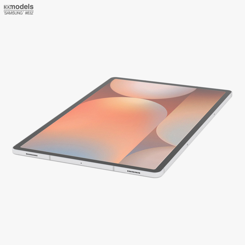 Samsung Galaxy Tab S10+ Platinum Silver 3D model - Download Tablet on ...