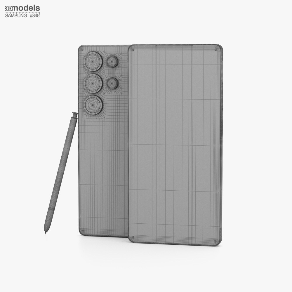 Samsung Galaxy S25 Ultra Titanium Gray 3D model - Download Phones on ...