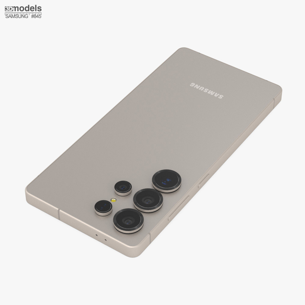 Samsung Galaxy S25 Ultra Titanium Gray 3D model - Download Phones on ...
