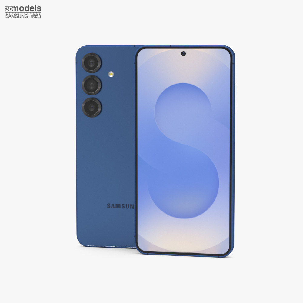 Samsung Galaxy S25 Navy 3D model - Download Phones on 3DModels.org