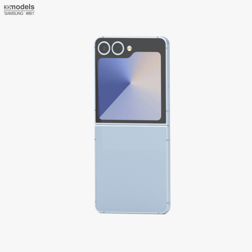 Pre-release Samsung Galaxy Z Flip 7 Blue FE 3D model - Download Phones ...
