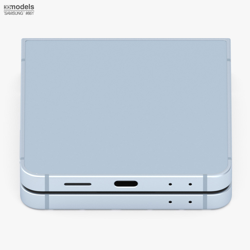 Pre-release Samsung Galaxy Z Flip 7 Blue FE 3D model - Download Phones ...