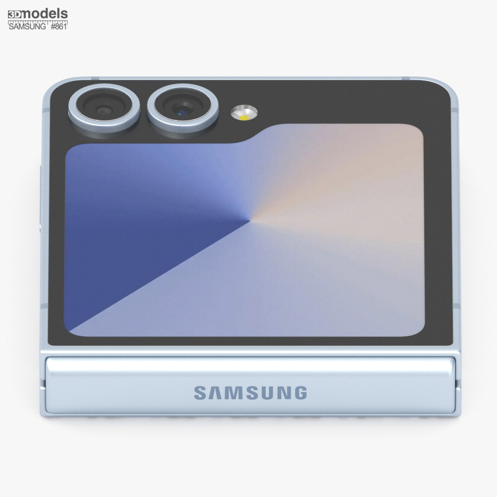 Pre-release Samsung Galaxy Z Flip 7 Blue FE 3D model - Download Phones ...