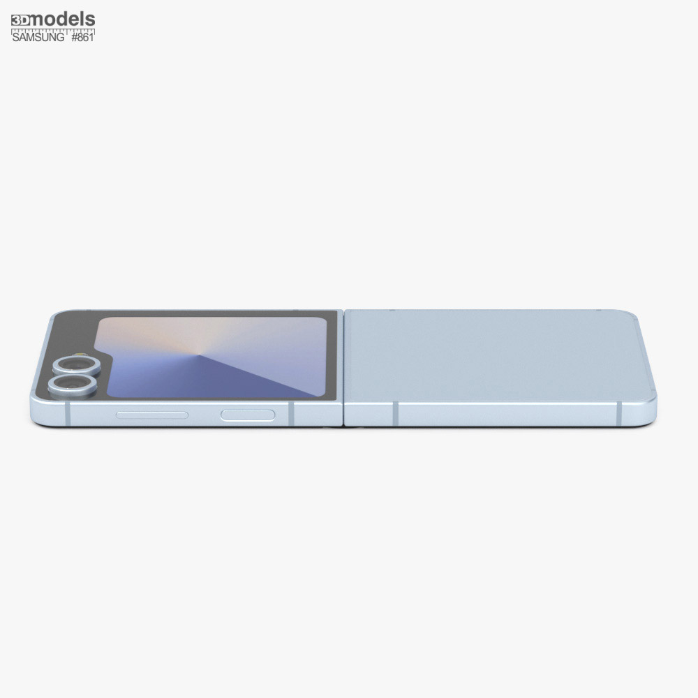 Pre-release Samsung Galaxy Z Flip 7 Blue FE 3D model - Download Phones ...