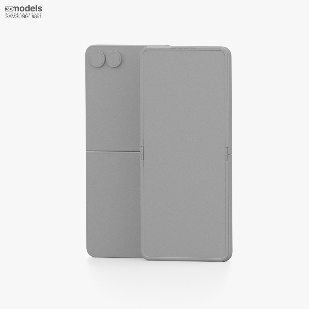 Pre-release Samsung Galaxy Z Flip 7 Blue FE 3D model - Download Phones ...