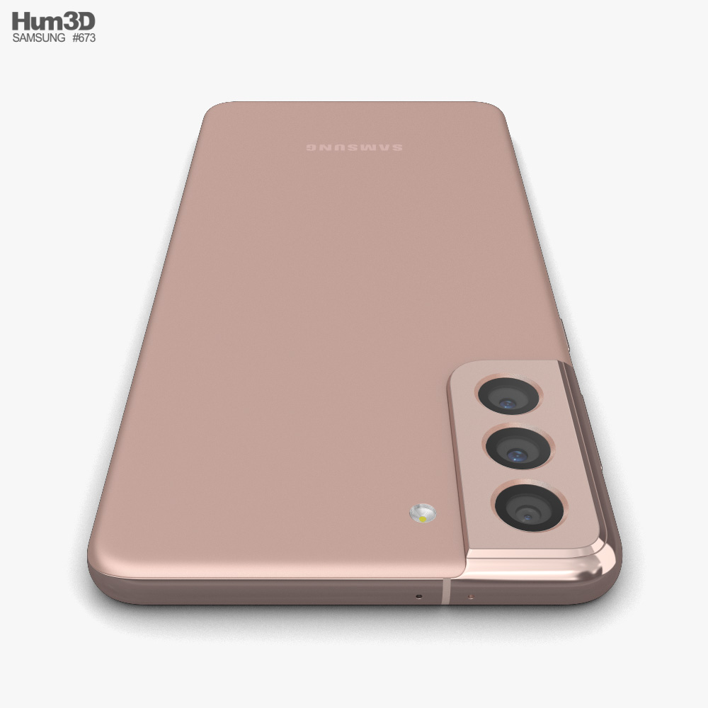 Samsung Galaxy S21 plus 5G Phantom Gold 3D model - Download Phones on ...