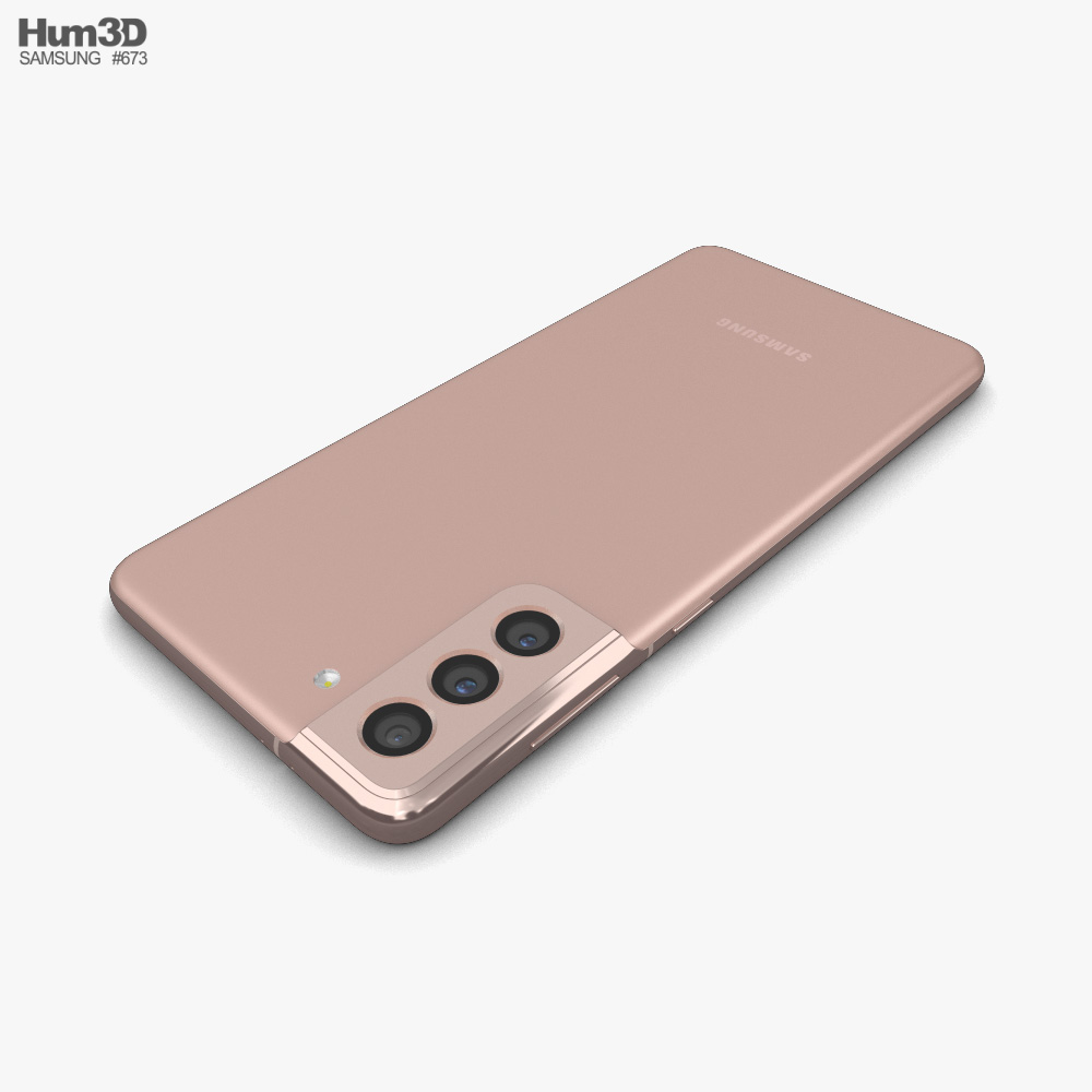 Samsung Galaxy S21 plus 5G Phantom Gold 3D model - Download Phones on ...