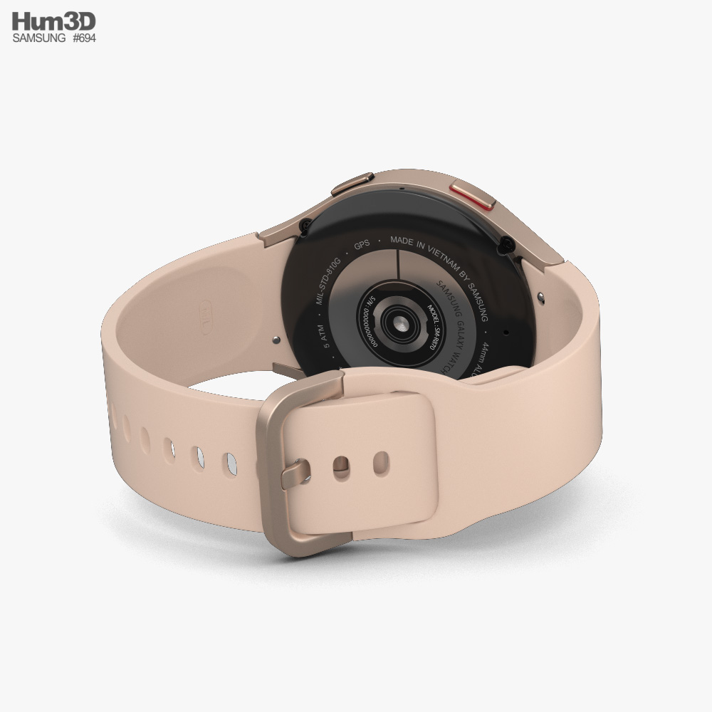 Samsung Galaxy Watch 4 Pink Gold 3D model - Download Smart watch on ...