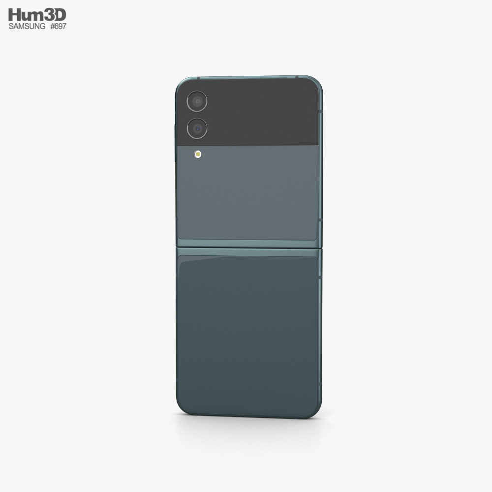 Samsung Galaxy Z Flip3 Green 3D model - Download Phones on 3DModels.org