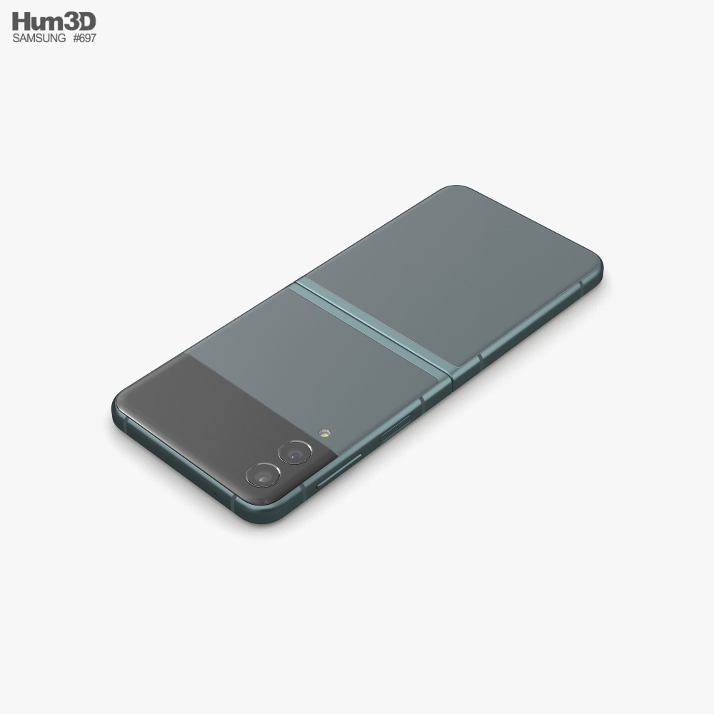 Samsung Galaxy Z Flip3 Green 3D model - Download Phones on 3DModels.org