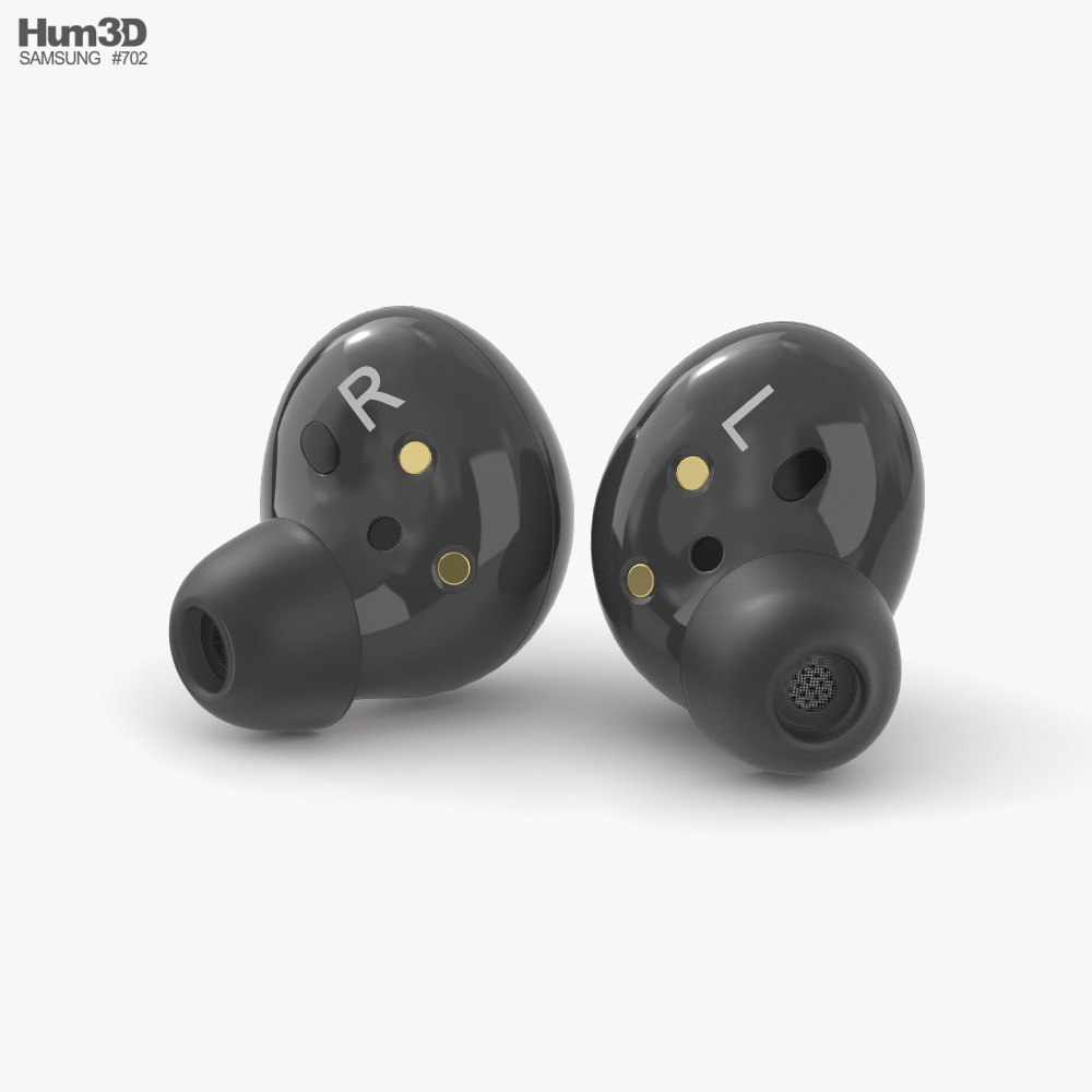Samsung Galaxy Buds 2 Graphite 3D model - Download Audio Devices on ...