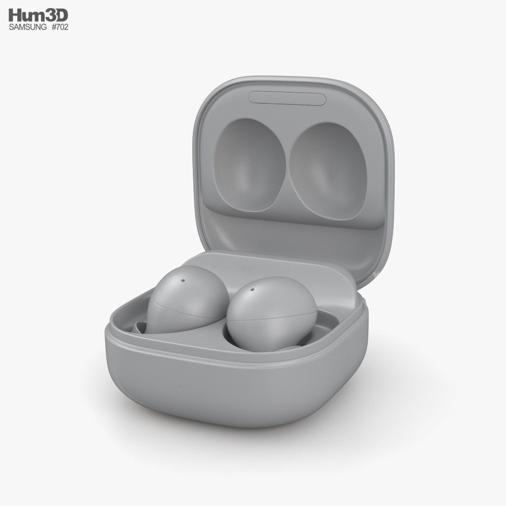 Samsung Galaxy Buds 2 Graphite 3D model - Download Audio Devices on ...