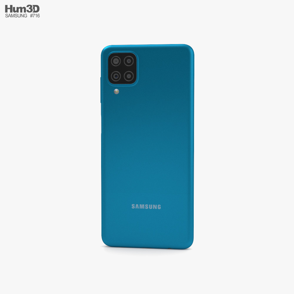 Samsung Galaxy A12 Blue 3D model - Download Phones on 3DModels.org