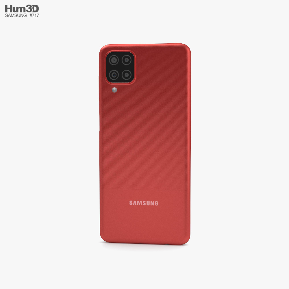 Samsung Galaxy A12 Red 3D model - Download Phones on 3DModels.org