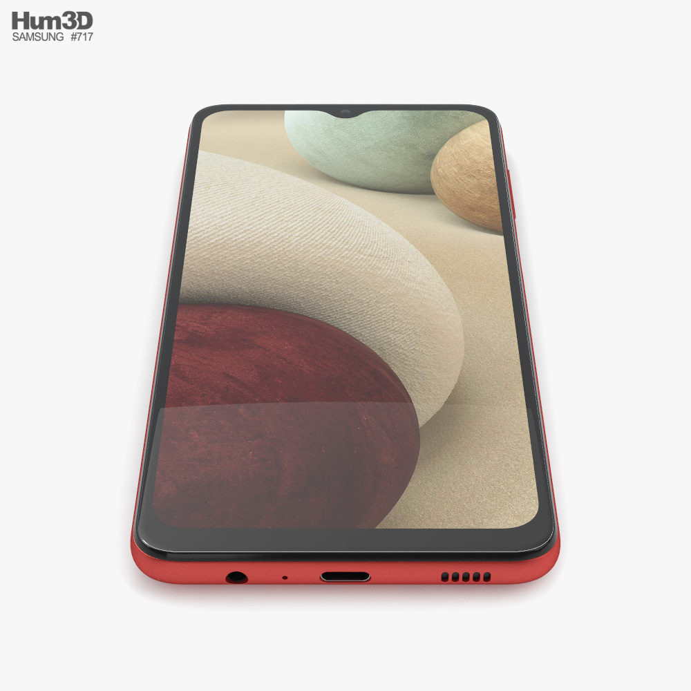 Samsung Galaxy A12 Red 3D model - Download Phones on 3DModels.org