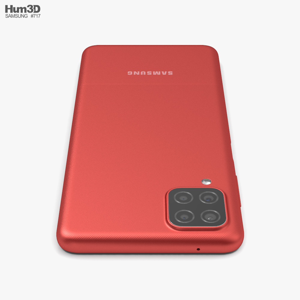 Samsung Galaxy A12 Red 3D model - Download Phones on 3DModels.org