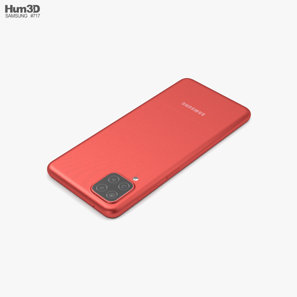 Samsung Galaxy A12 Red 3D model - Download Phones on 3DModels.org