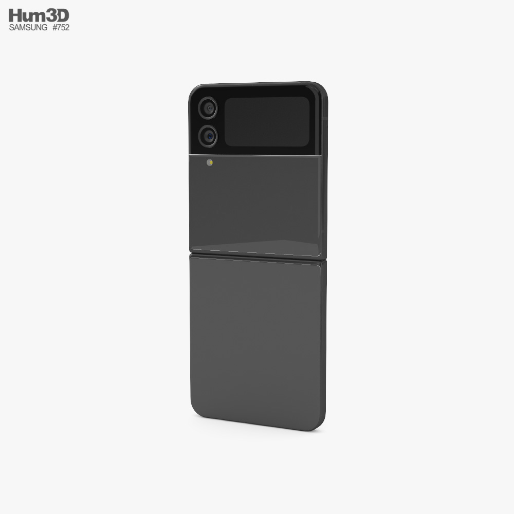 Samsung Galaxy Z Flip 4 Graphite 3D model - Download Phones on 3DModels.org