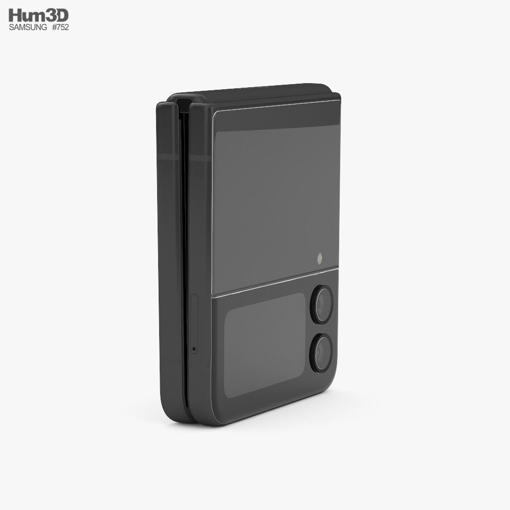 Samsung Galaxy Z Flip 4 Graphite 3D model - Download Phones on 3DModels.org