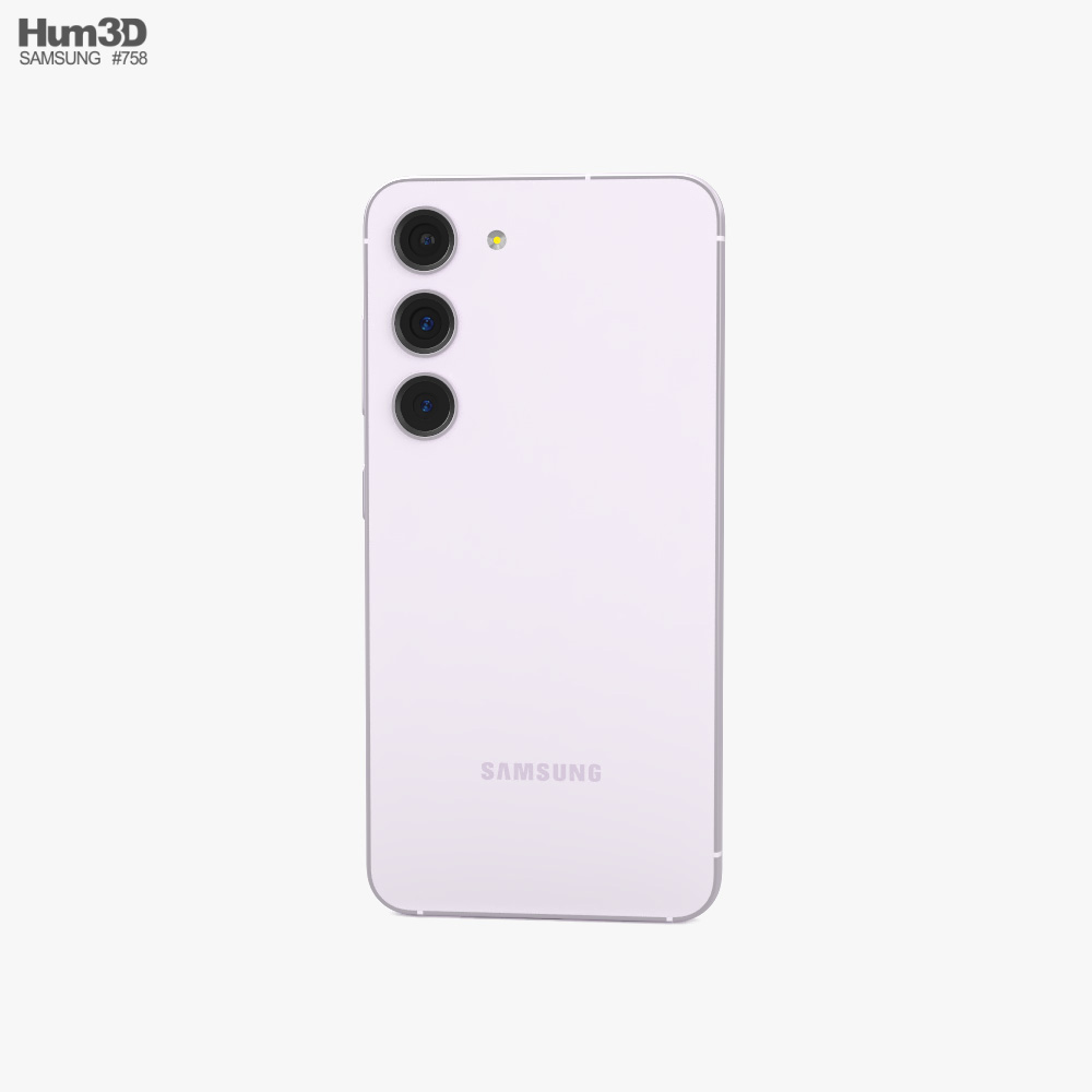 Samsung Galaxy S23 Lavender 3D model - Download Phones on 3DModels.org