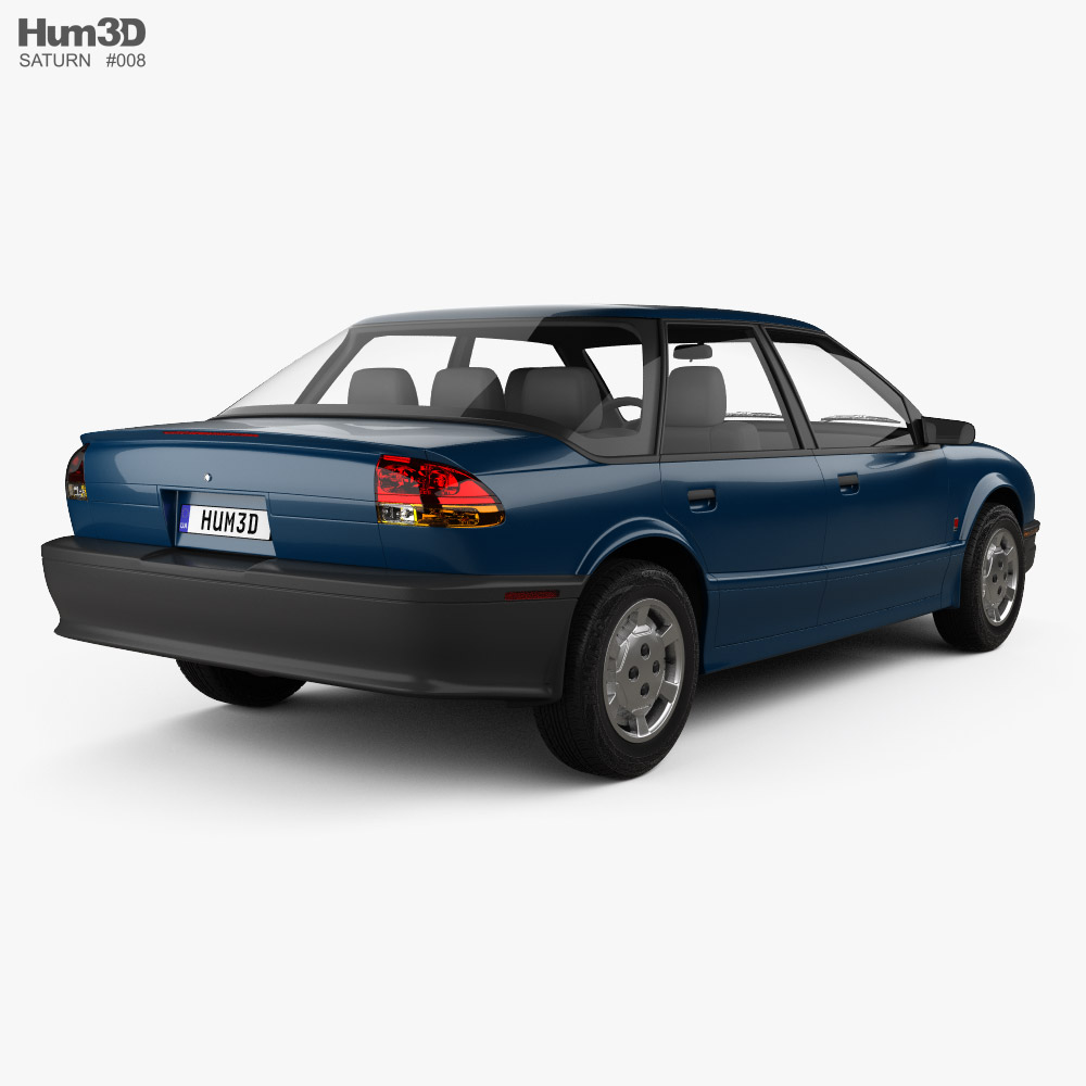 Saturn S-series SL 1995 3D model - Download Sedan on 3DModels.org