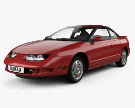 Saturn S-series SC2 1996 3D model - Download Hatchback on 3DModels.org