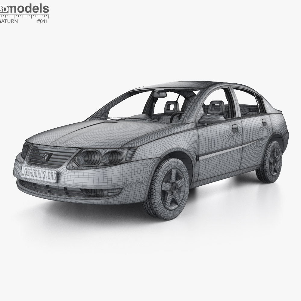 Saturn Ion with HQ interior 2007 3D model - Download Sedan on 3DModels.org