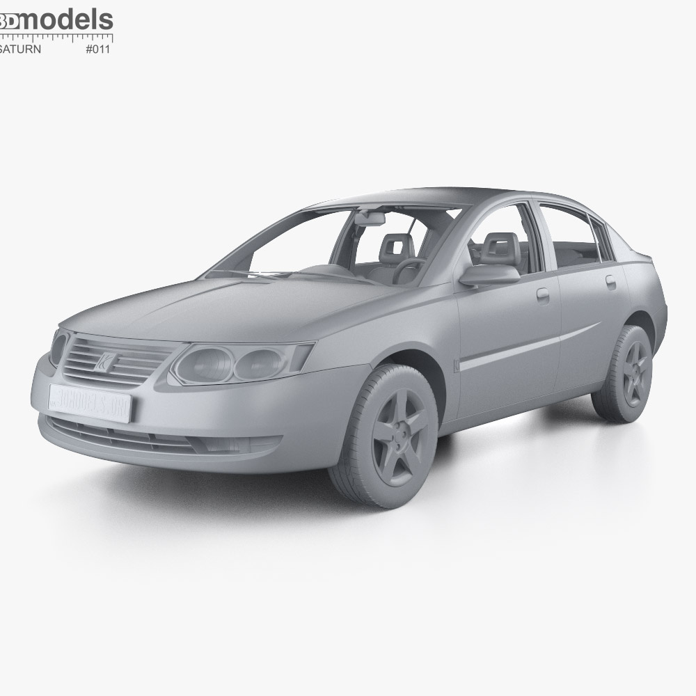 Saturn Ion with HQ interior 2007 3D model - Download Sedan on 3DModels.org