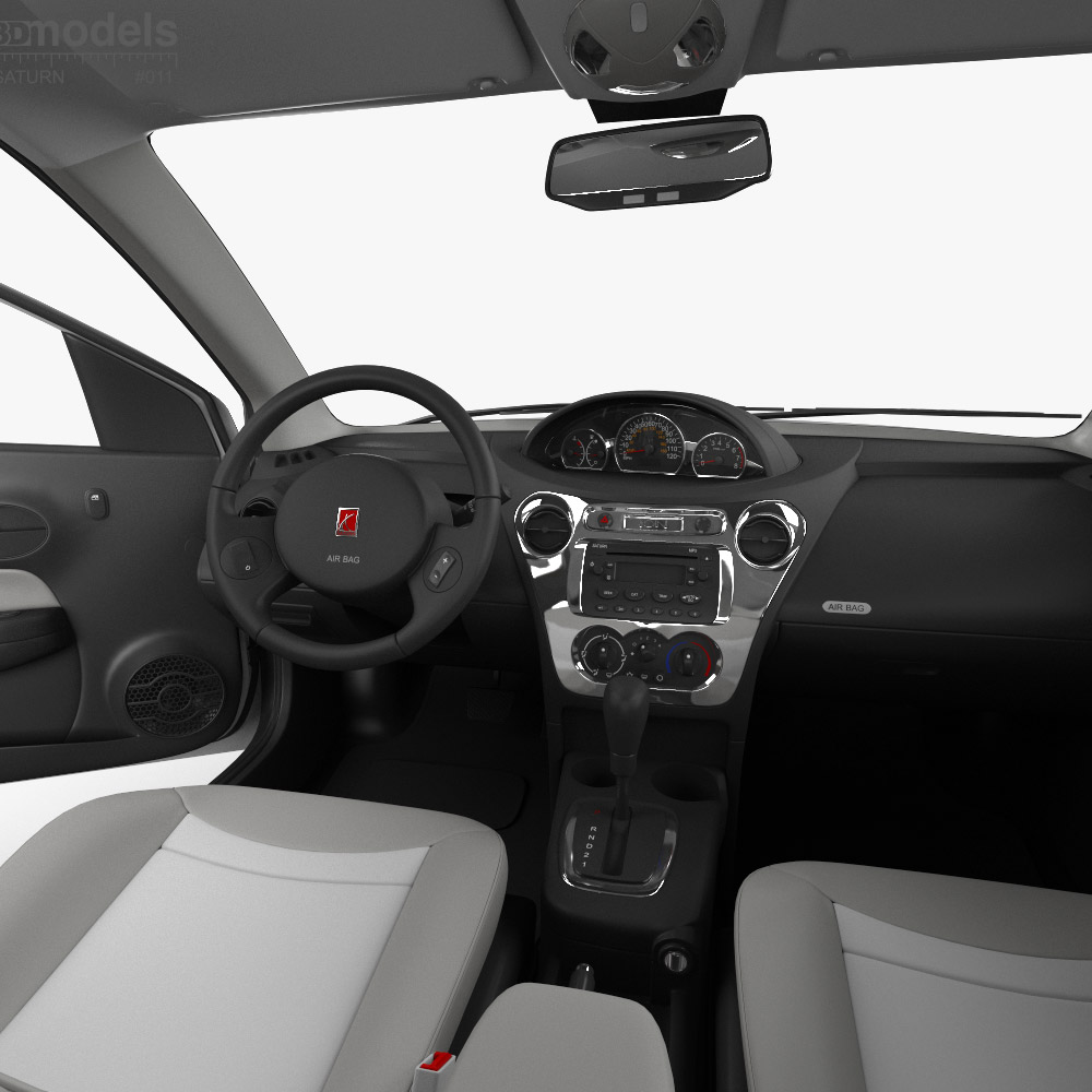 Saturn Ion with HQ interior 2007 3D model - Download Sedan on 3DModels.org