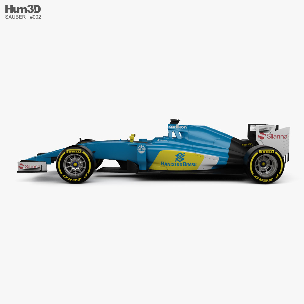 Sauber C34 2015 3D model - Download Sports car on 3DModels.org