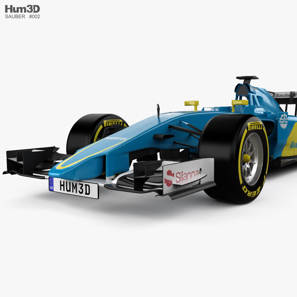Sauber C34 2015 3D model - Download Sports car on 3DModels.org