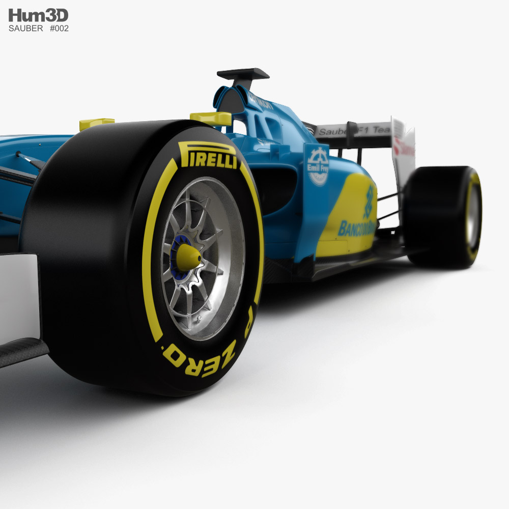 Sauber C34 2015 3D model - Download Sports car on 3DModels.org