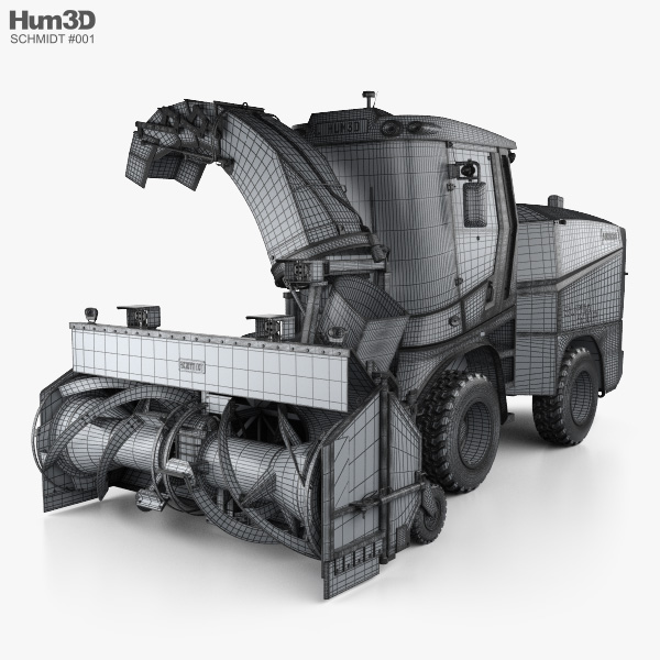 Schmidt Supra 5002 Snow Cutter Blower 2018 3D model - Download Tractor ...
