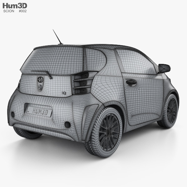 Scion iQ 2015 3D model - Download Hatchback on 3DModels.org