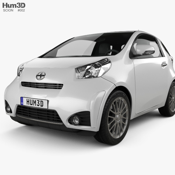 Scion iQ 2015 3D model - Download Hatchback on 3DModels.org