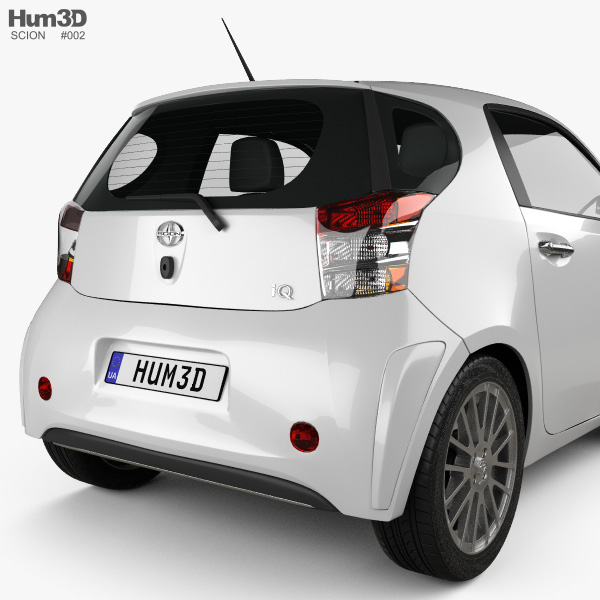 Scion iQ 2015 3D model - Download Hatchback on 3DModels.org