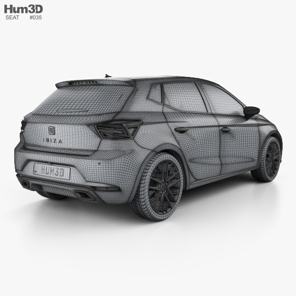 Seat Ibiza Style 2019 3D model - Download Hatchback on 3DModels.org