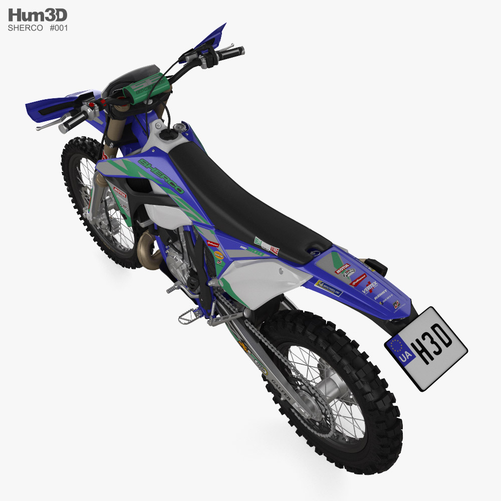 Sherco 300 SE Factory 2025 3D model - Download Motorcycle on 3DModels.org