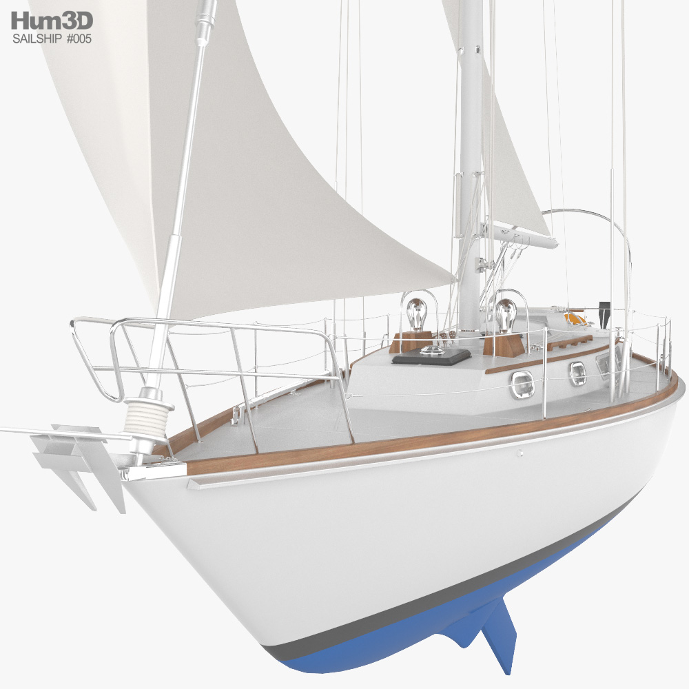 BRISTOL 35.5 Sailboat 3D model - Download Yacht on 3DModels.org