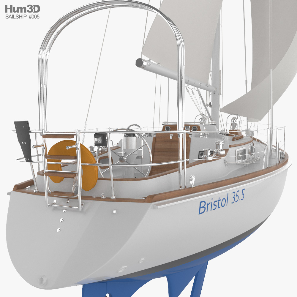 BRISTOL 35.5 Sailboat 3D model - Download Yacht on 3DModels.org