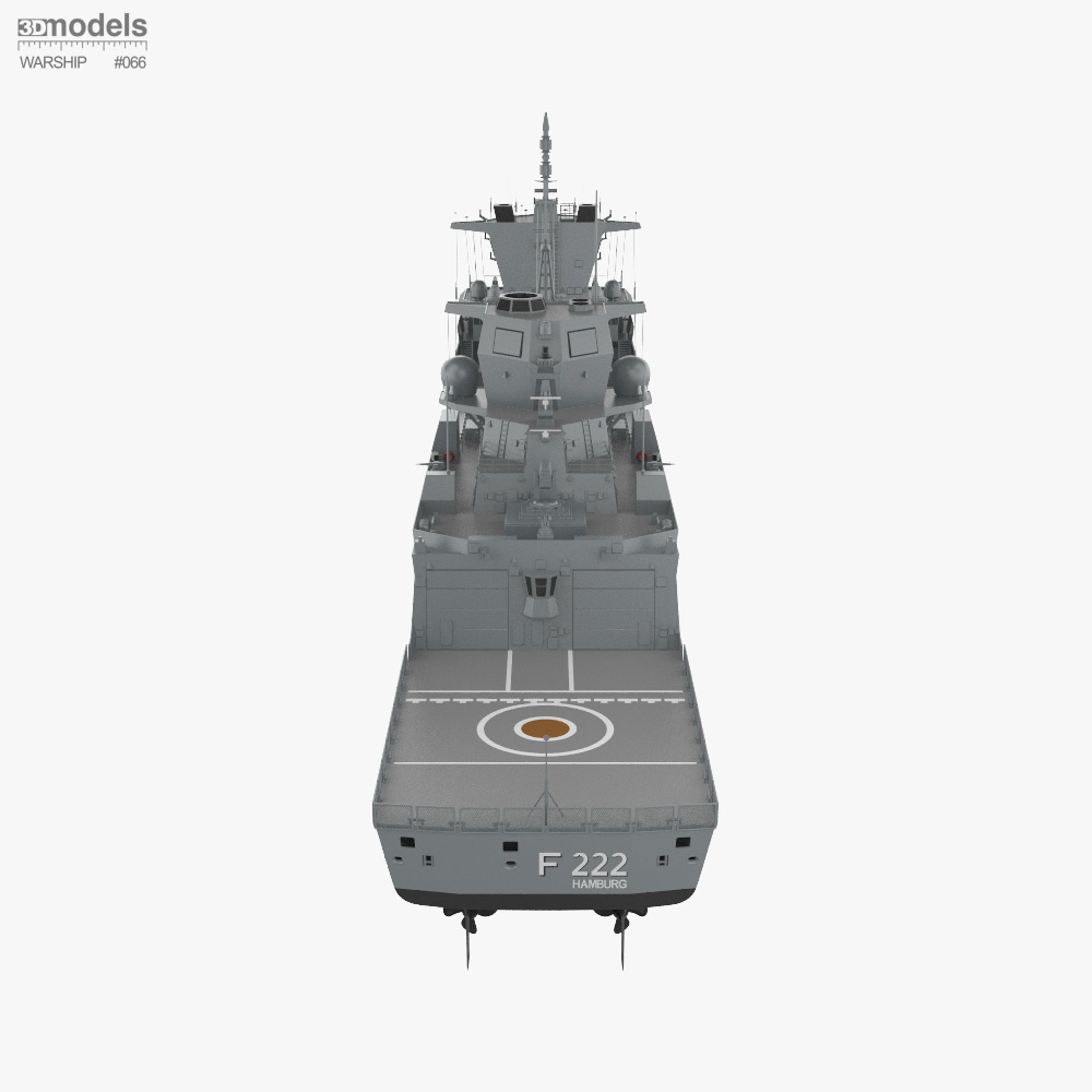 Baden-Wurttemberg-class frigate 3D model - Download Warship on 3DModels.org