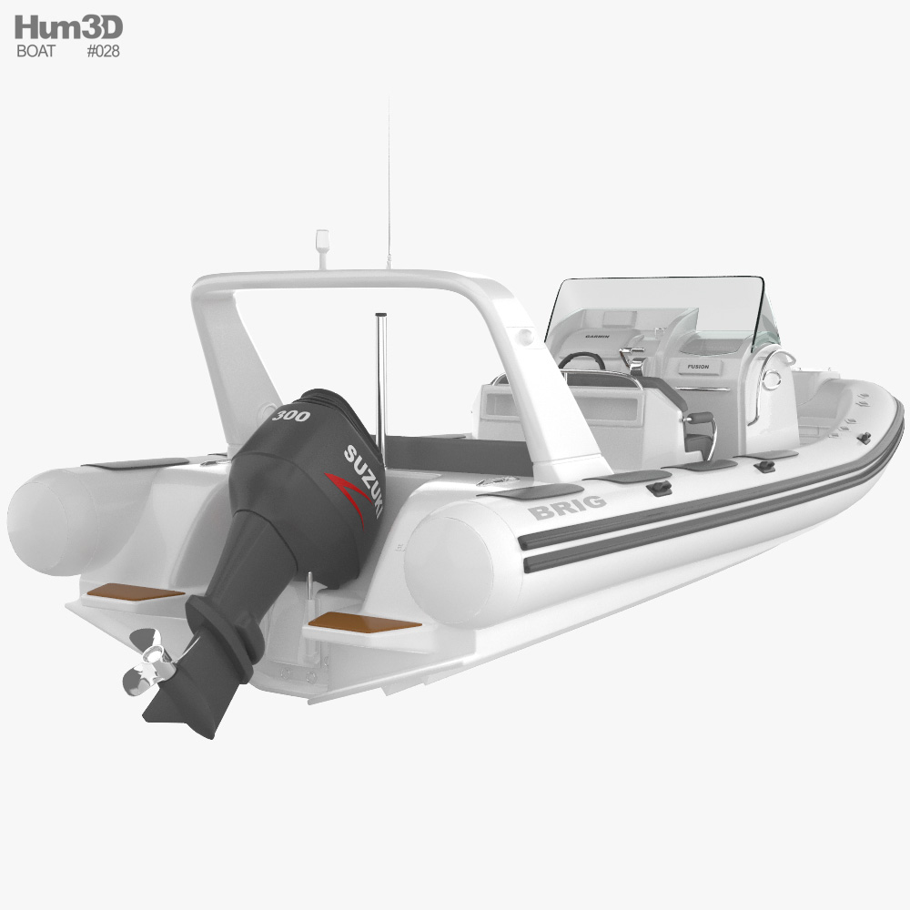 Brig Eagle 780 2013 Inflatable Boat 3D model - Download Motorboat on ...
