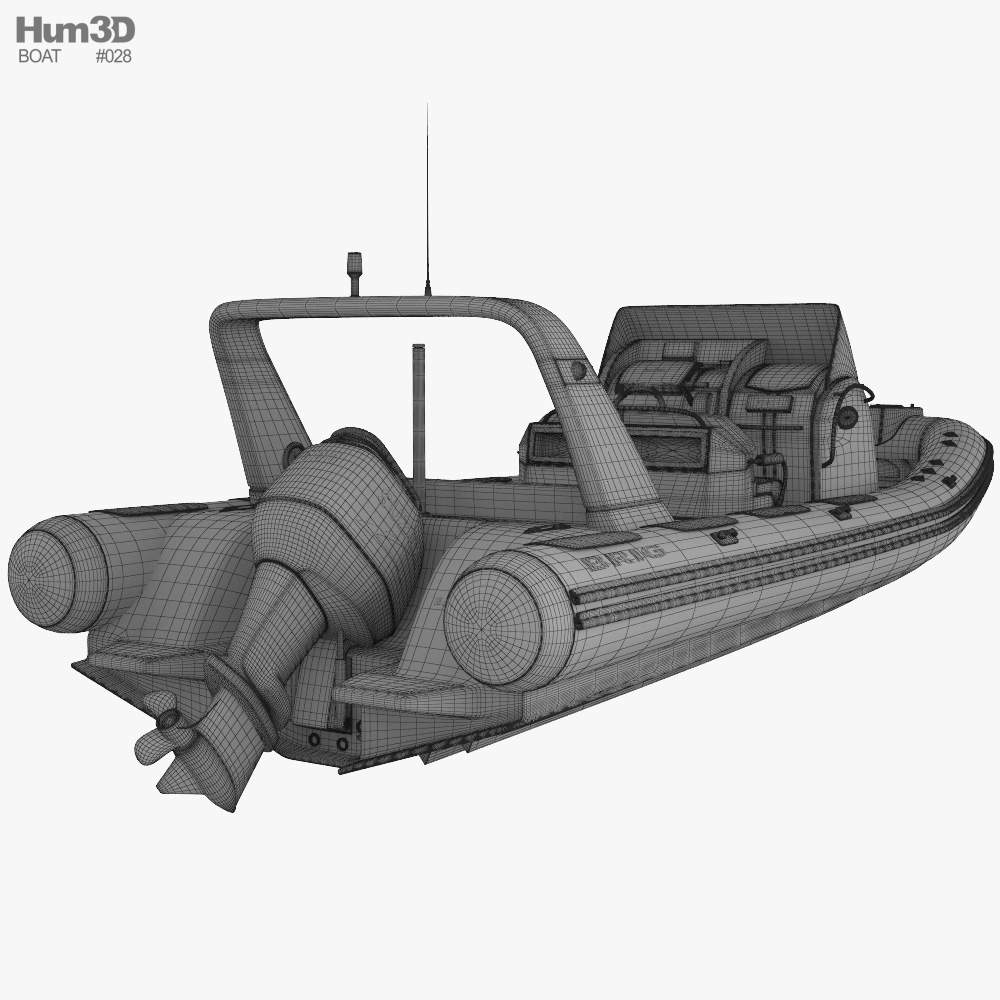 Brig Eagle 780 2013 Inflatable Boat 3D model - Download Motorboat on ...