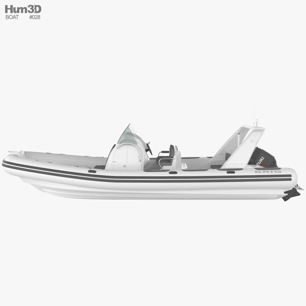 Brig Eagle 780 2013 Inflatable Boat 3D model - Download Motorboat on ...