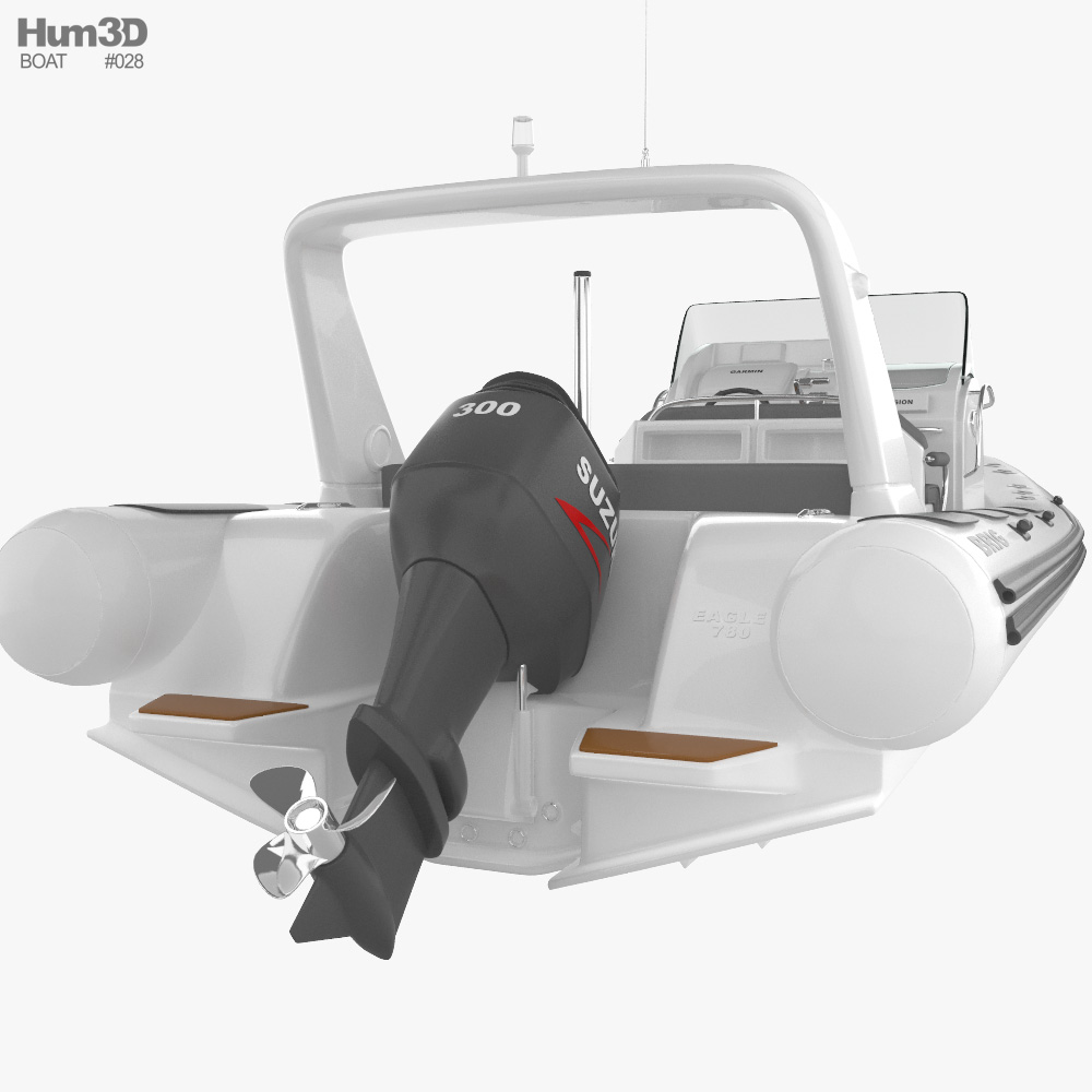 Brig Eagle 780 2013 Inflatable Boat 3D model - Download Motorboat on ...