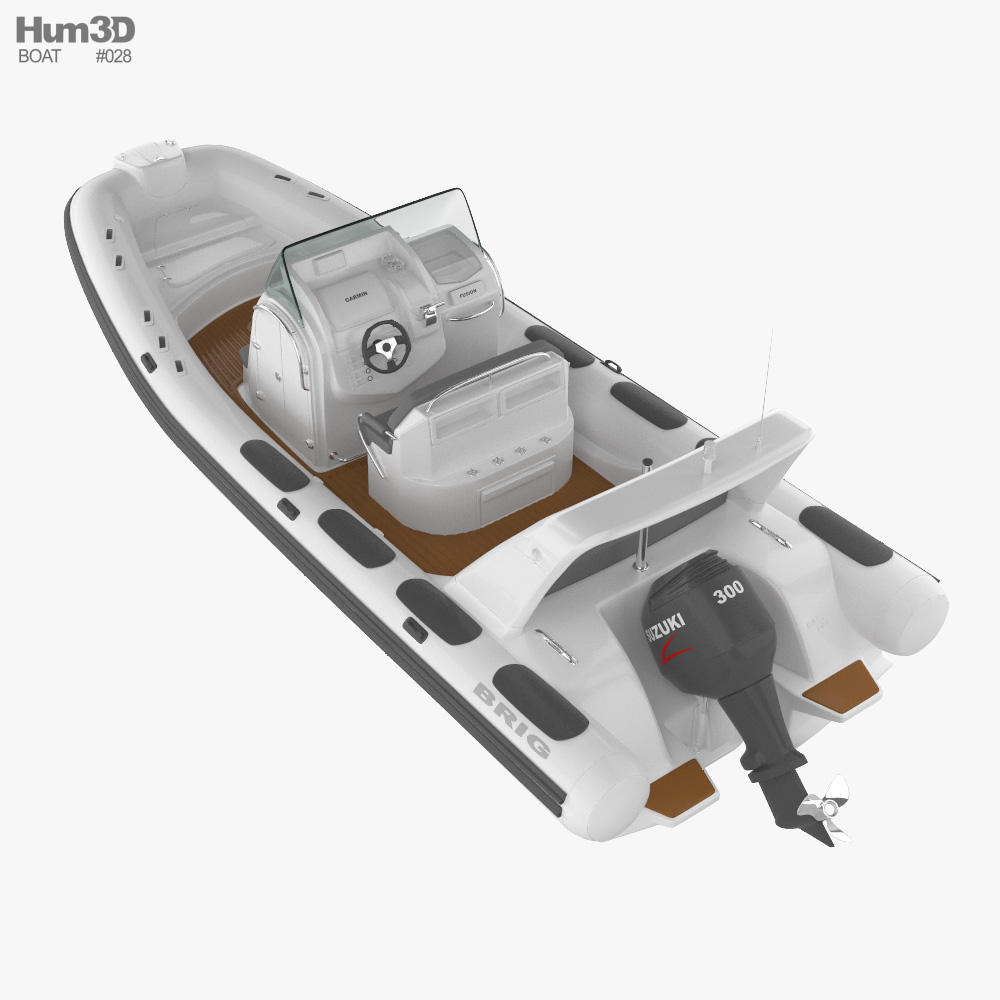 Brig Eagle 780 2013 Inflatable Boat 3D model - Download Motorboat on ...