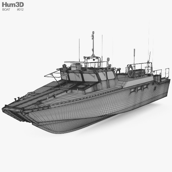 Скоростной Штурмовой Катер Класса CB90 3D модель - Скачать Военные ...