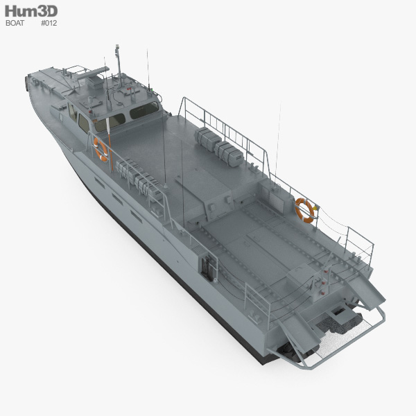 Скоростной Штурмовой Катер Класса CB90 3D модель - Скачать Военные ...