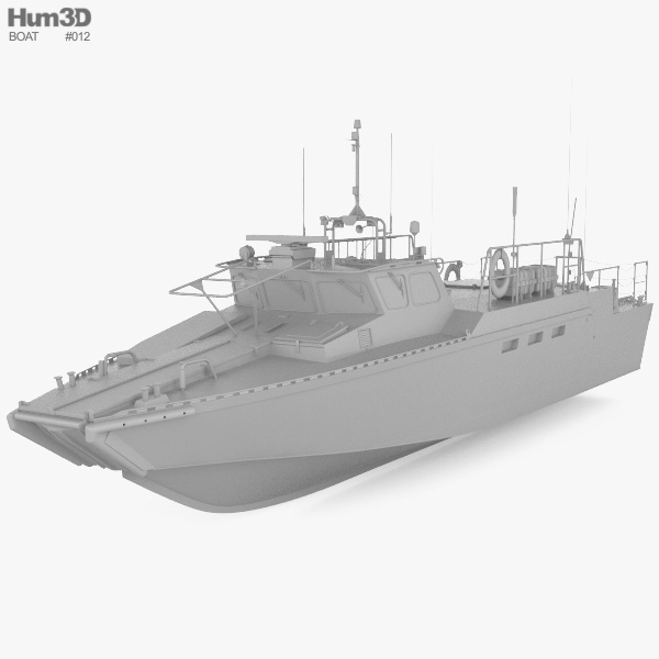 CB90-class fast assault craft 3D model - Download Warship on 3DModels.org