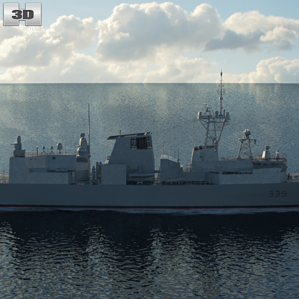 Halifax class frigate 3D model - Download Warship on 3DModels.org